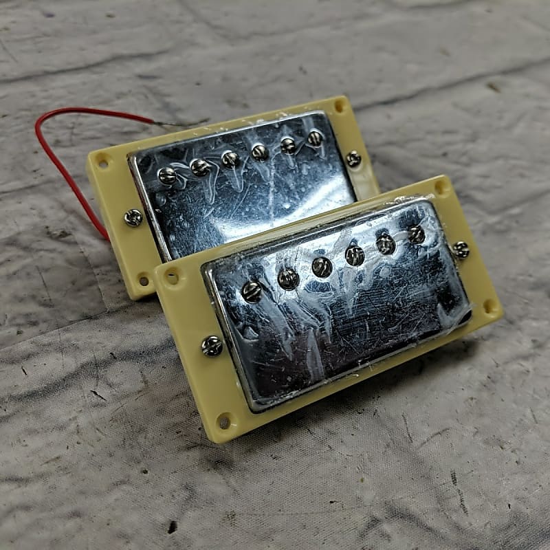 Generic FC-50 and FC-52 Humbucker Pickups With Cream Rings | Reverb