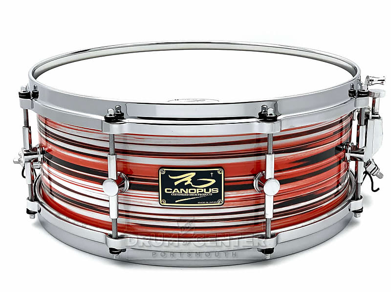 Canopus One of a Kind 10 Ply Maple Snare Drum 14x5.5 Pink | Reverb