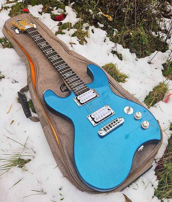 Rad-Mod Guitars Miltown Wave in Midwest Blue Sparkle | Reverb