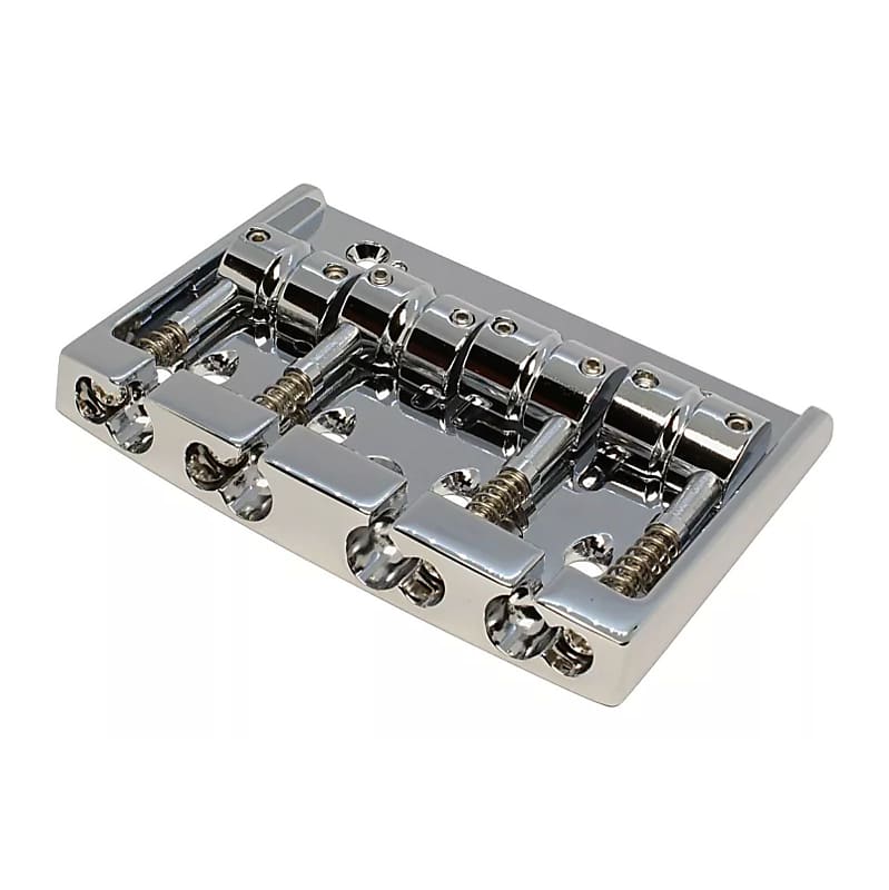 GOTOH 404SJ-4 4-String Bass Bridge w/ Steel Saddles - Chrome | Reverb