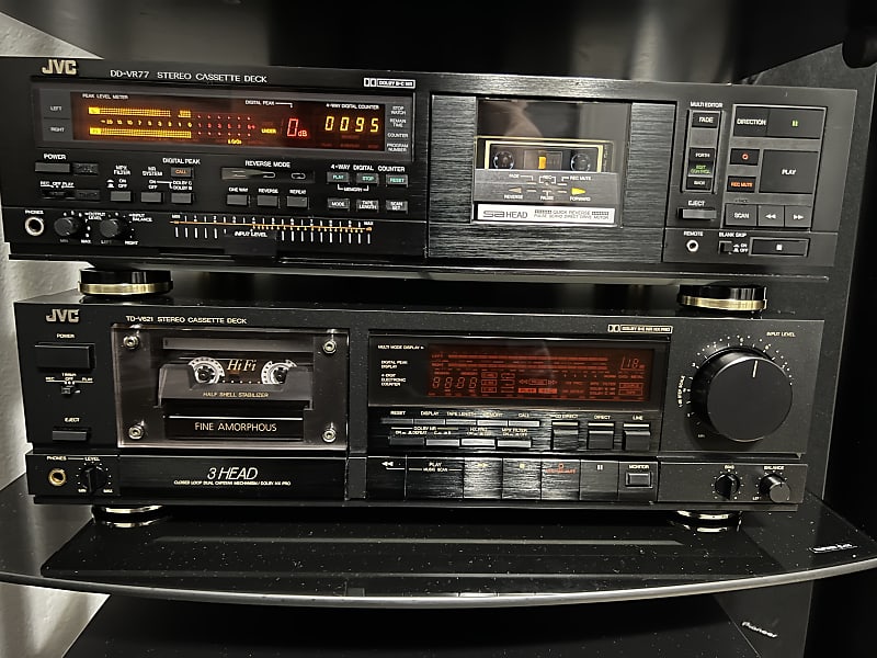 JVC DD-VR77 direct-drive auto-reverse cassette Deck | Reverb