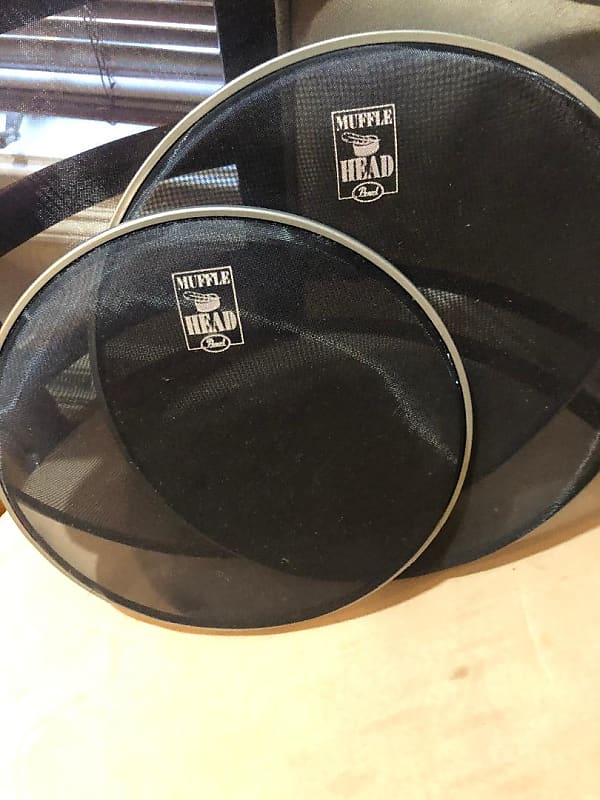 Pearl Muffle head mesh drum heads 10,12,16 | Reverb