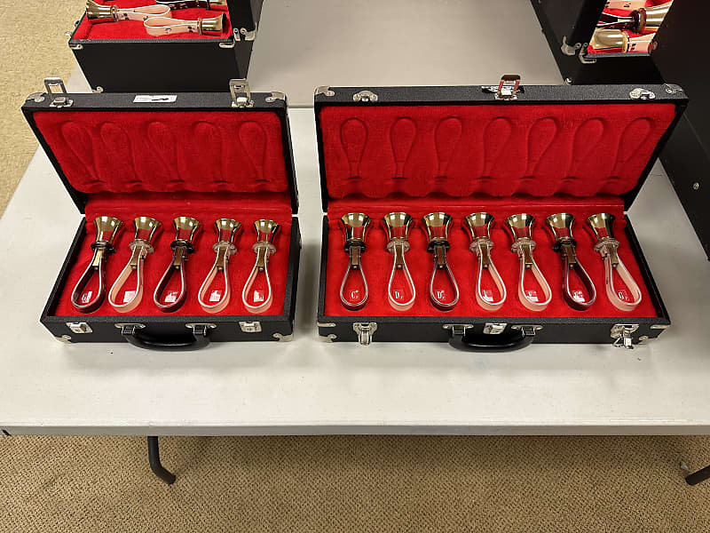 Malmark 5 octaves hand bells 1985-1986 - Brass | Reverb