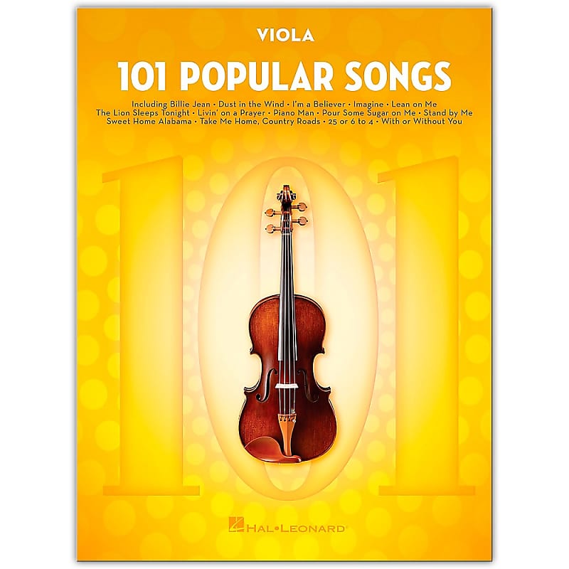 Hal Leonard 101 Popular Songs for Viola | Reverb