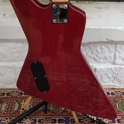 Hamer Slammer XP1 Explorer 1999 MIK - Transparent Wine Red | Reverb