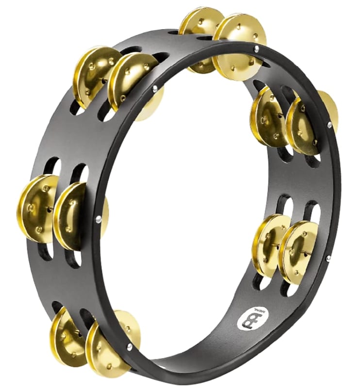 Meinl Percussion 8 Inch Tambourine - Black - Solid brass | Reverb