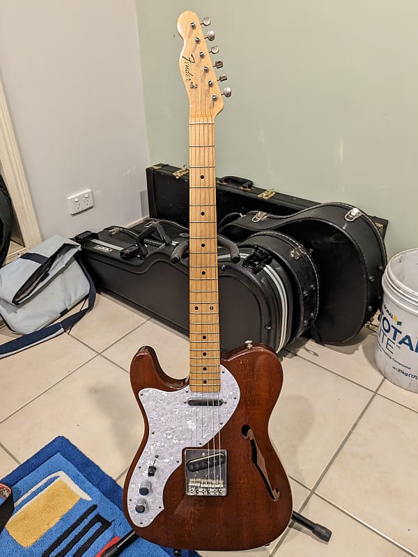 Left Handed MIJ Fender ’69 Thinline Telecaster (2006) with | Reverb