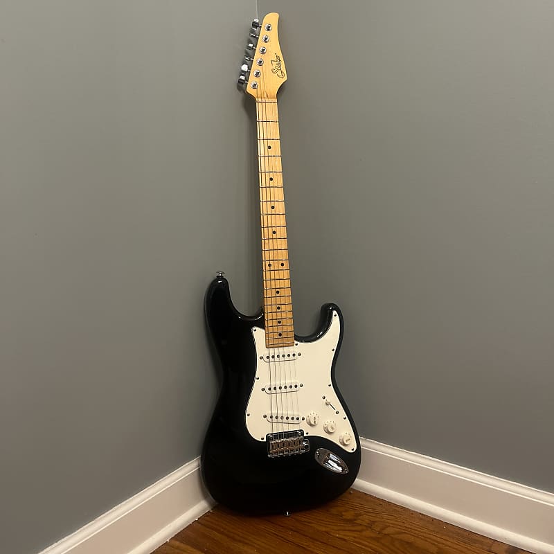 Suhr Classic S Electric Guitar Black Maple Neck | Reverb
