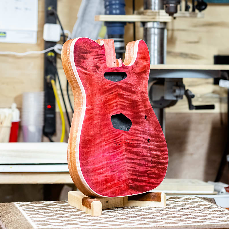 Flamed Maple Tele Body / Maple & Mahogany Tele | Reverb Canada