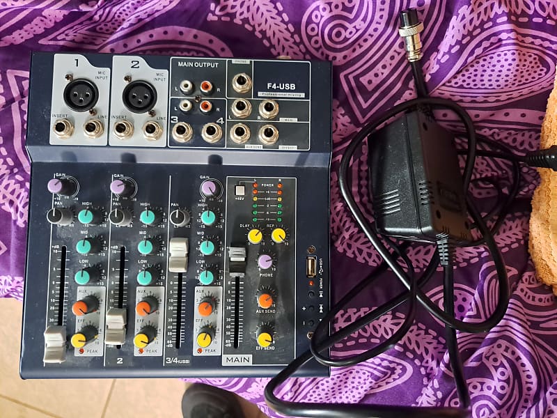 F4USB 4 Channel Desktop Mixer | Reverb