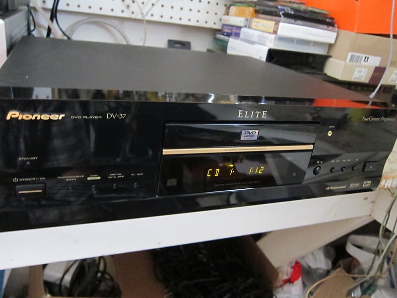 Pioneer Elite DV-37 DVD/CD Player, Ex Sound, Built, Beauty, | Reverb