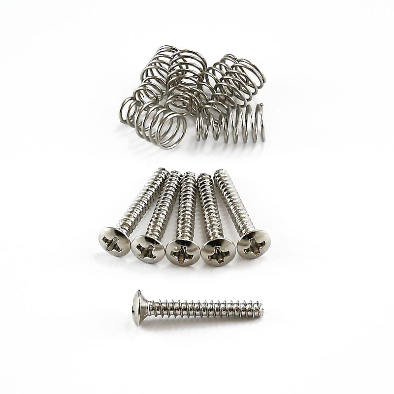 VANSON 6 x Chrome Single Coil Pickup Screws for Wilkinson | Reverb