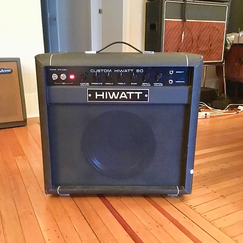 Hiwatt Custom 50 combo SA-112 1980s Black dr-504 amplifier | Reverb