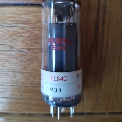 Single Ruby EL84 (EL84c) power tube/valve. | Reverb