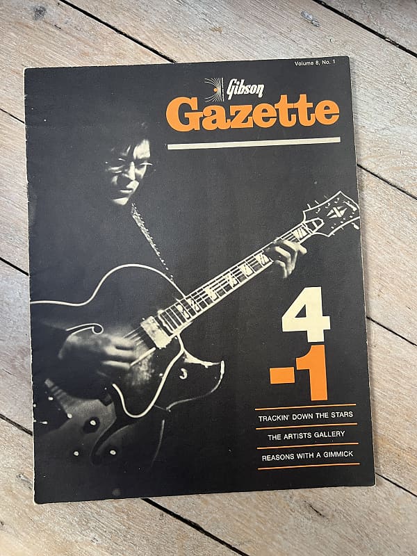 1968 Gibson Gazette Volume 8 No. 1 Rare Vintage Trini Barney | Reverb