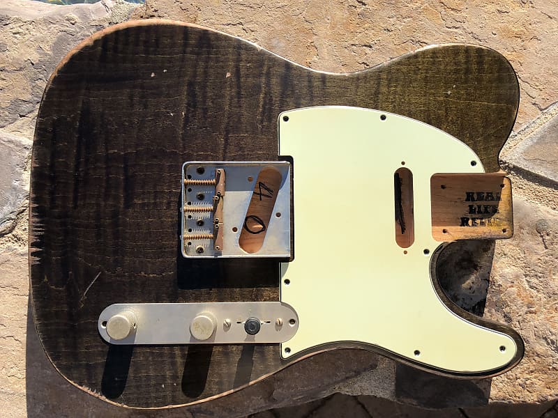 Real Life Relics Tele Telecaster Body Aged Flame | Reverb Australia