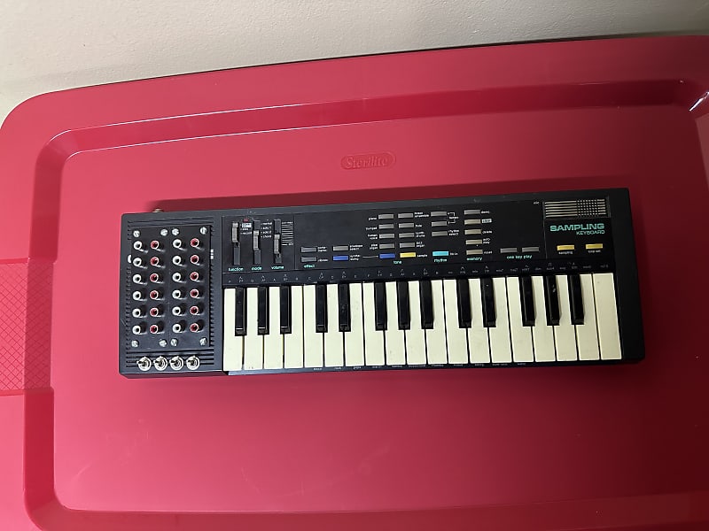 Casio SK-1 Sampling keyboard “circuit bent” NIN Mod Patchbay | Reverb