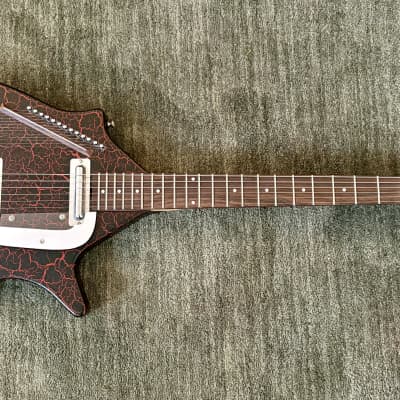 Rogue Danelectro Electric Sitar 2000s - Red Crackle | Reverb