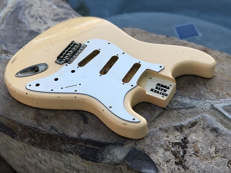 Real Life Relics Strat Stratocaster Body Vintage Cream Aged | Reverb
