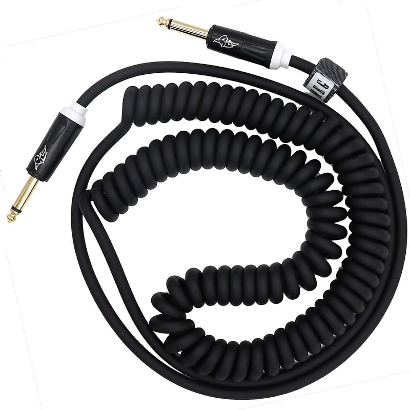 Coiled Guitar Cable Electric Instrument Cable 10 Ft Curly | Reverb