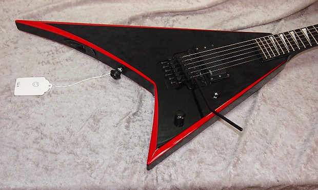 Jackson Rhoads RR24 electric guitar MIJ black with red bevels | Reverb