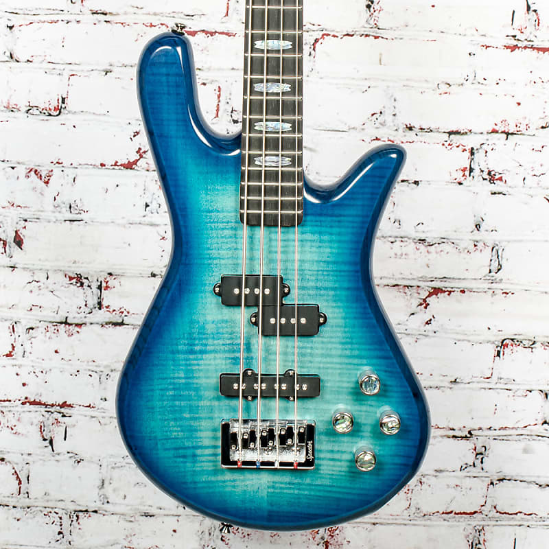 Spector Legend 4 Standard Electric Bass, Transparent Blue | Reverb