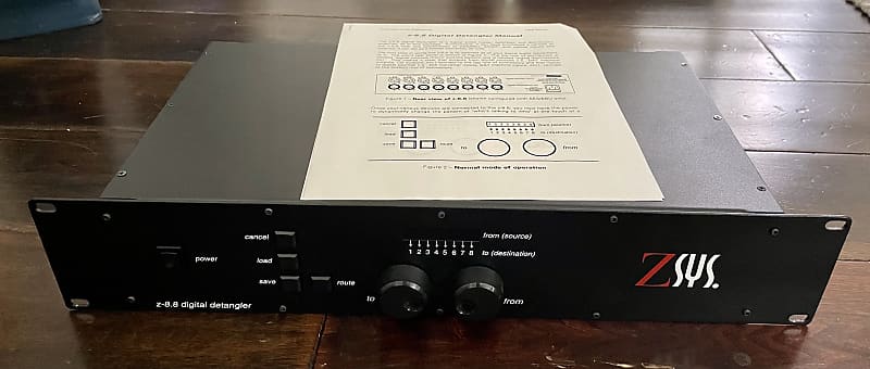 Z-sys z-8.8 digital audio router 1990s Black | Reverb