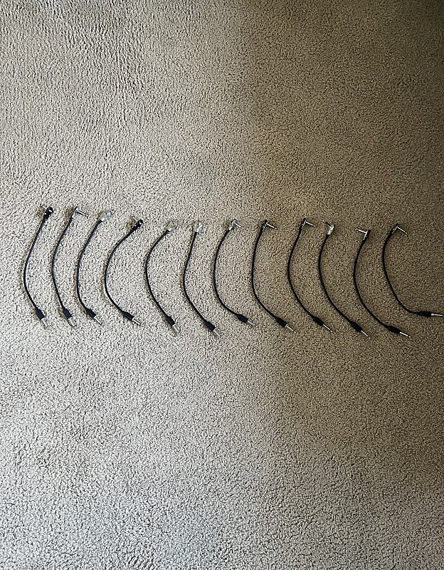 12-Pack 12" Castline Silver Mogami Guitar Pedal Board Effects | Reverb