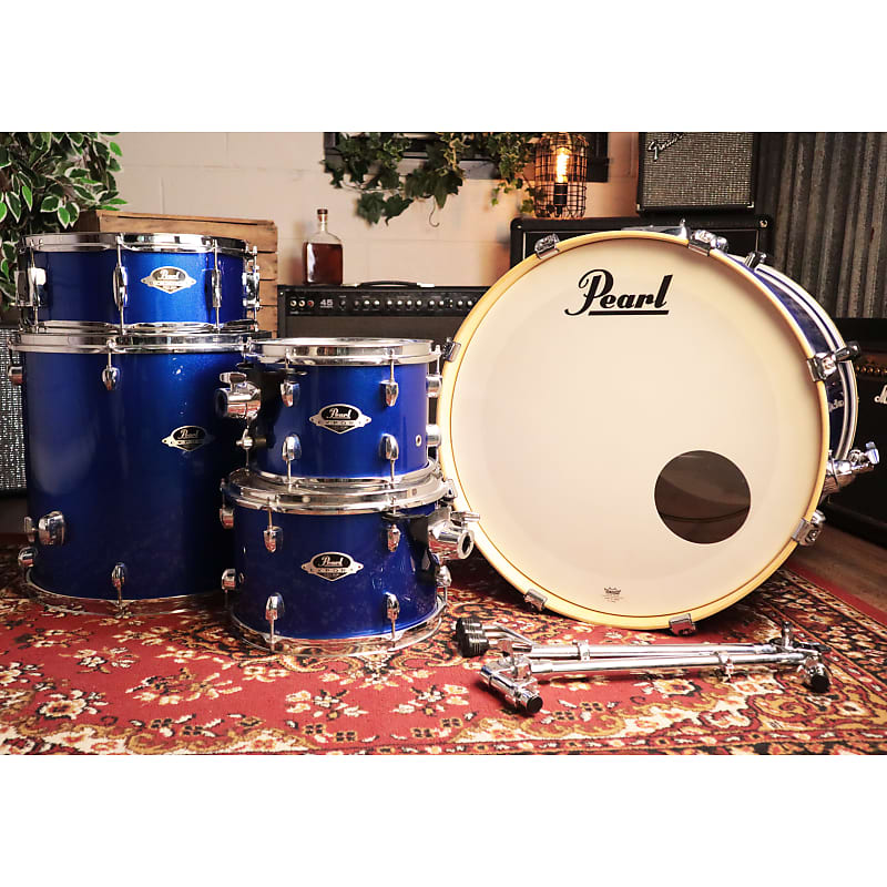 Pearl Export USA Fusion Shell Pack in High Voltage Blue | Reverb