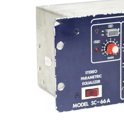1978 Ashly SC-66A Stereo Parametric Equalizer Blue Face EQ | Reverb