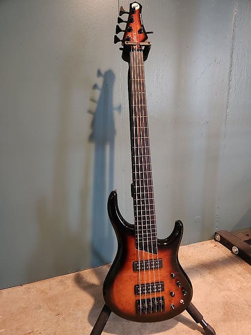 MTD Kingston Z5 5-String Fretless Bass Tobacco Sunburst with | Reverb