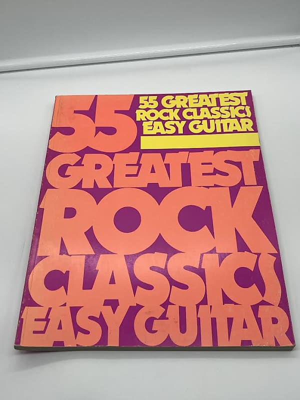 55 Greatest Rock Classics Easy Guitar Sheet Music Book | Reverb