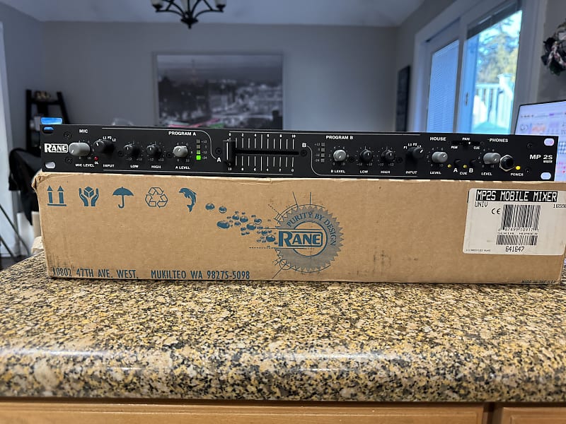 Rane MP-2S 1U Rackmount Stereo DJ Mobile Mixer 1 Space MP2S | Reverb