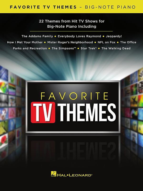 Favorite TV Themes - Big Note Piano | Reverb