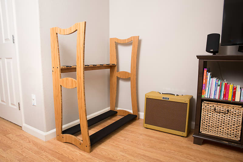 DRS Racks Bravo7 2019 Bamboo B7 Bravo 7 Guitar Rack Stand | Reverb