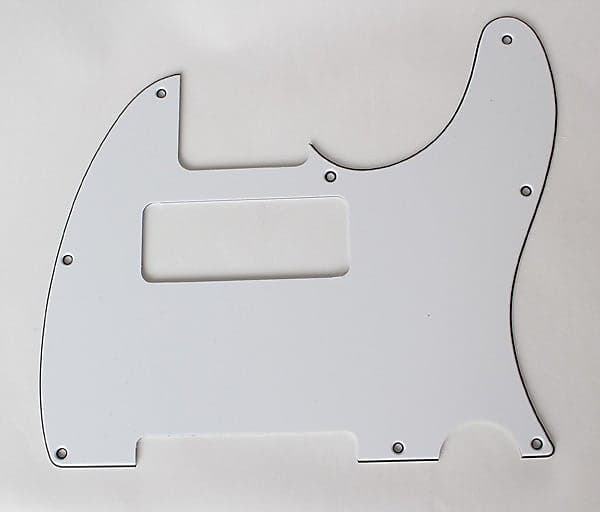 Tele P90 pickup Routing pickguard 3 ply white | Reverb
