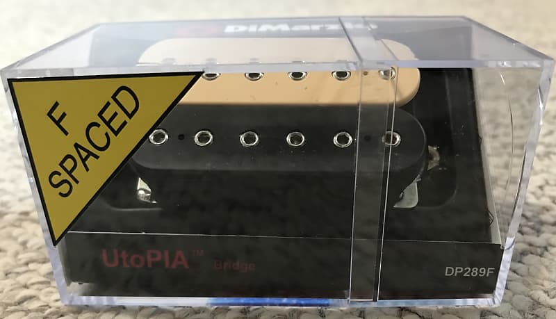 Dimarzio Utopia F spaced bridge- Black creme | Reverb