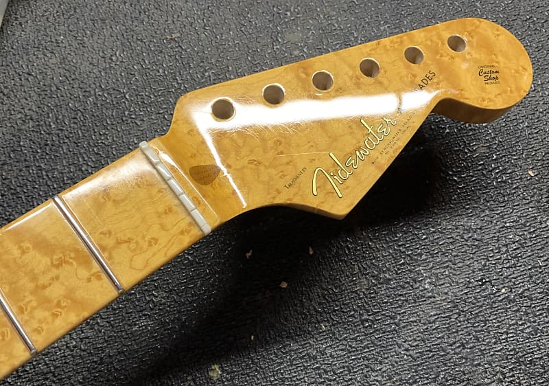 FAT Warmoth Stratocaster Neck 3A Birds Eye Maple w/ | Reverb
