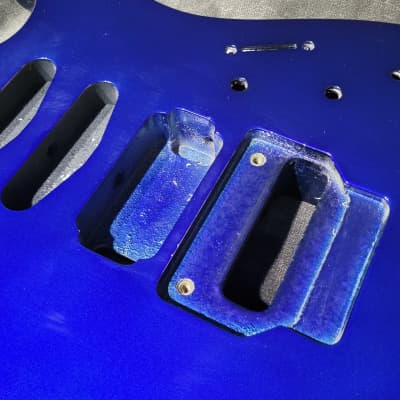 1990 Fender HM Strat Guitar Body - Midnight Blue - | Reverb Canada