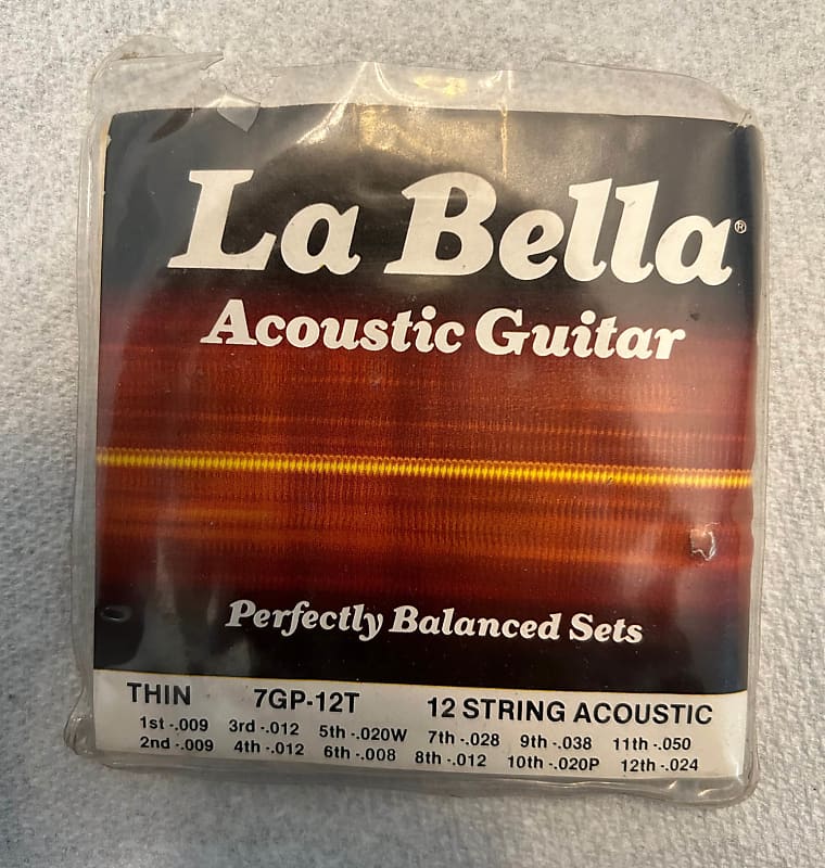 La Bella 7GP-12T Thin 9-24 Perfectly Balanced Sets 12-Strings | Reverb