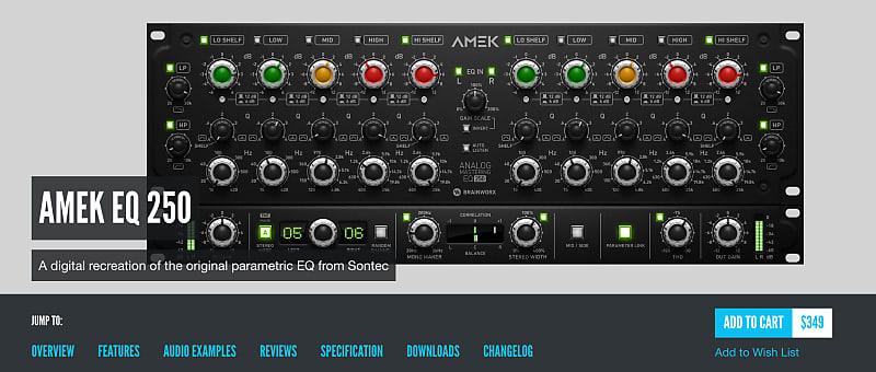 Plugin Alliance AMEK EQ 250 | Reverb