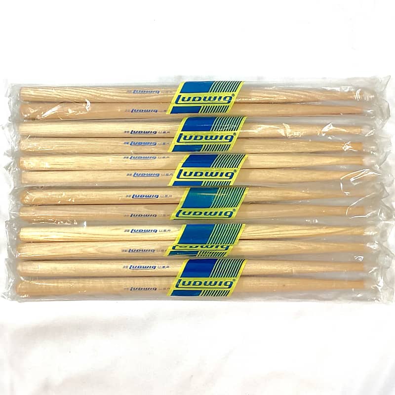 Ludwig Vintage 3S Marching Drumsticks with Nylon Tips, | Reverb