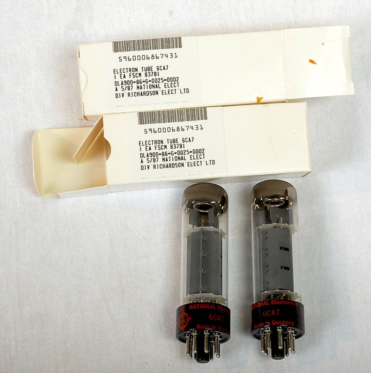 National Electronics 6CA7 / EL34 matched pair | Reverb