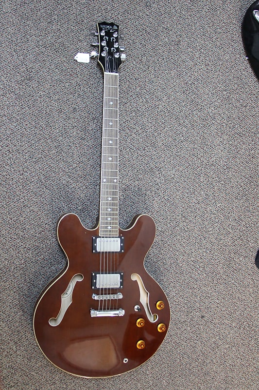 Samick SARC-902 (Es-335 copy) 1989/90 Antique Walnut | Reverb UK