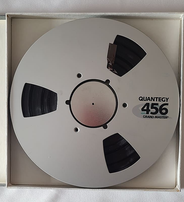 Quantegy 10 1/2 reel X 1/2 inch 456 1990's - chrome | Reverb