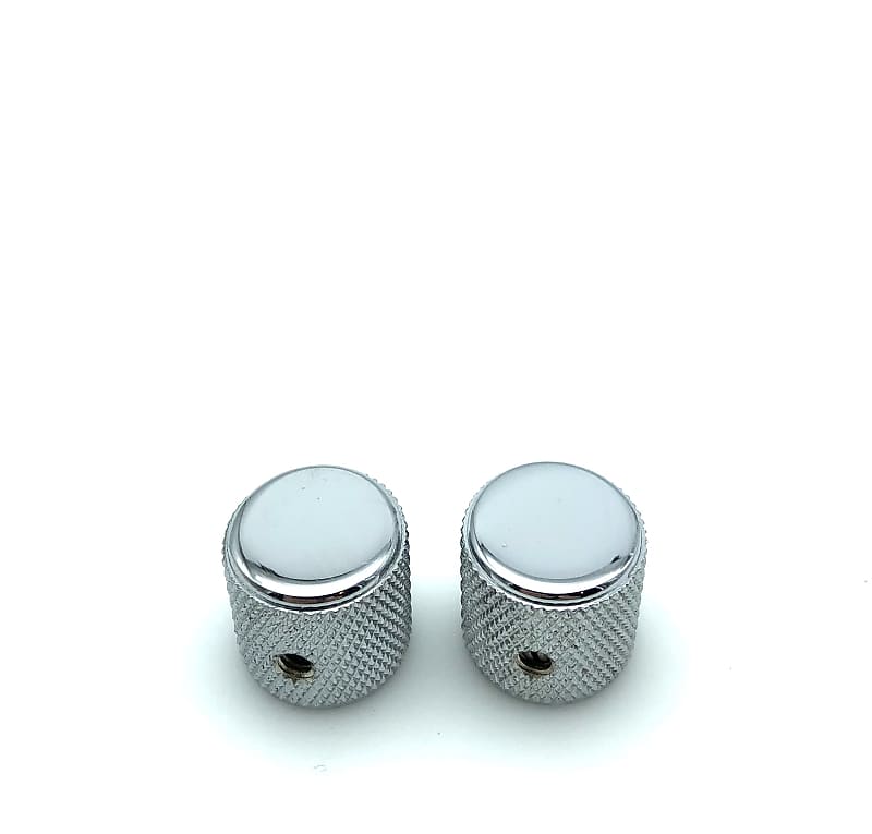 Fender Telecaster Flattop Barrel Knobs Chrome | Reverb