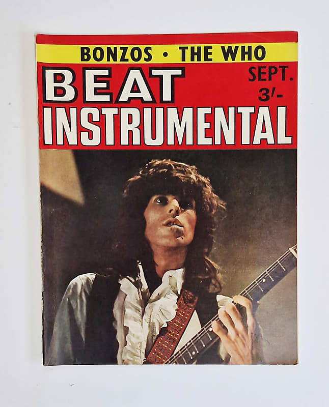 Beat Instrumental Magazine - Sept 1969 - Keith Richards Cover | Reverb