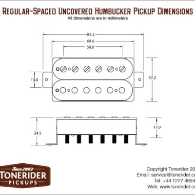Tonerider Generator Humbucker Pickup Bridge Black | Reverb UK