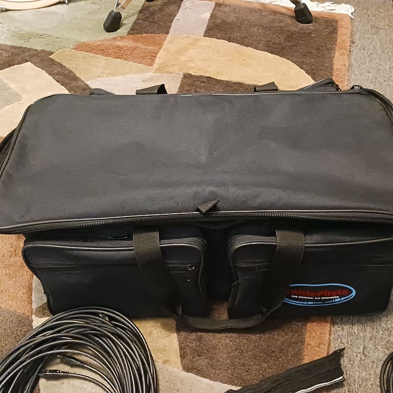 CablePhyle Professional 15-Slot Cable File Gig Bag - Black | Reverb