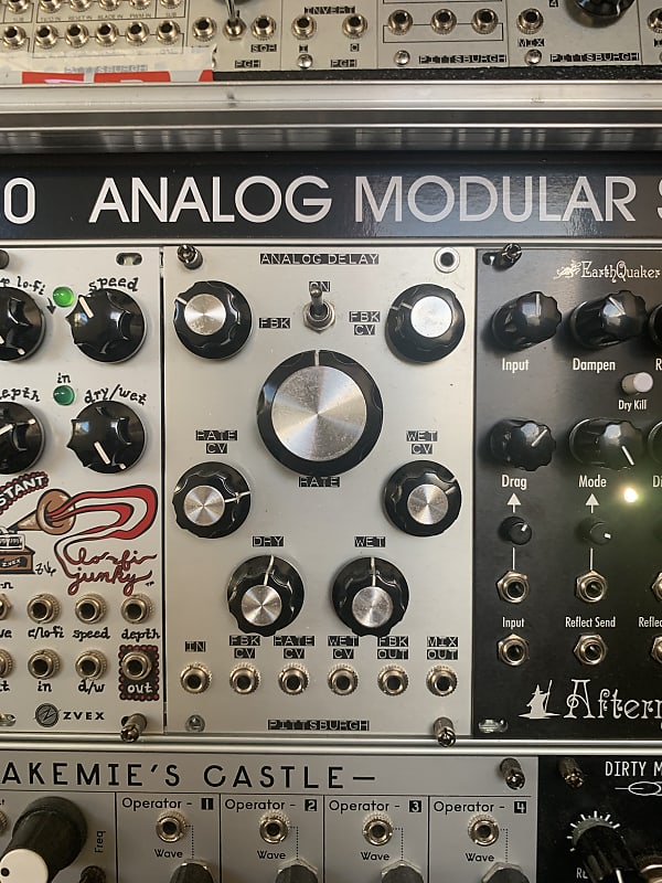 Pittsburgh Modular Analog Delay Eurorack Module 2010s Silver | Reverb